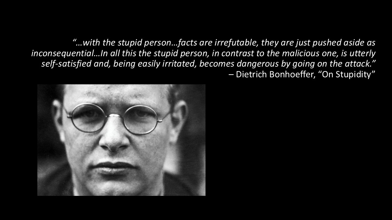 BONHOEFFER: On Stupidity – Tender Lions